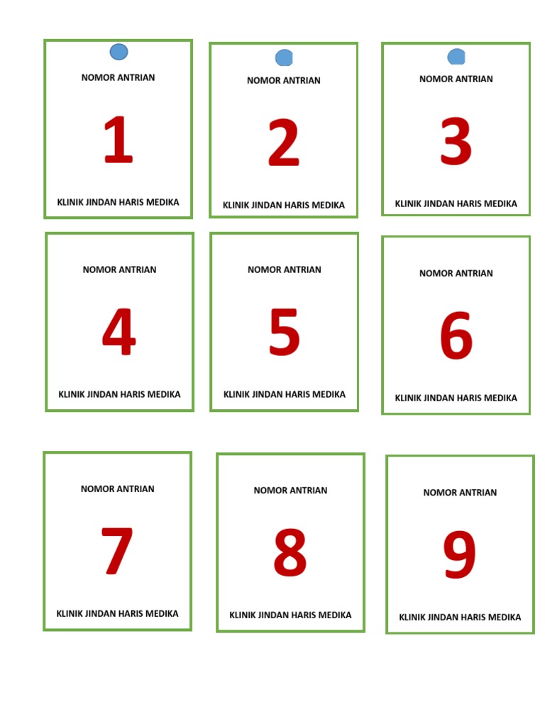 Nomor Antrian | PDF