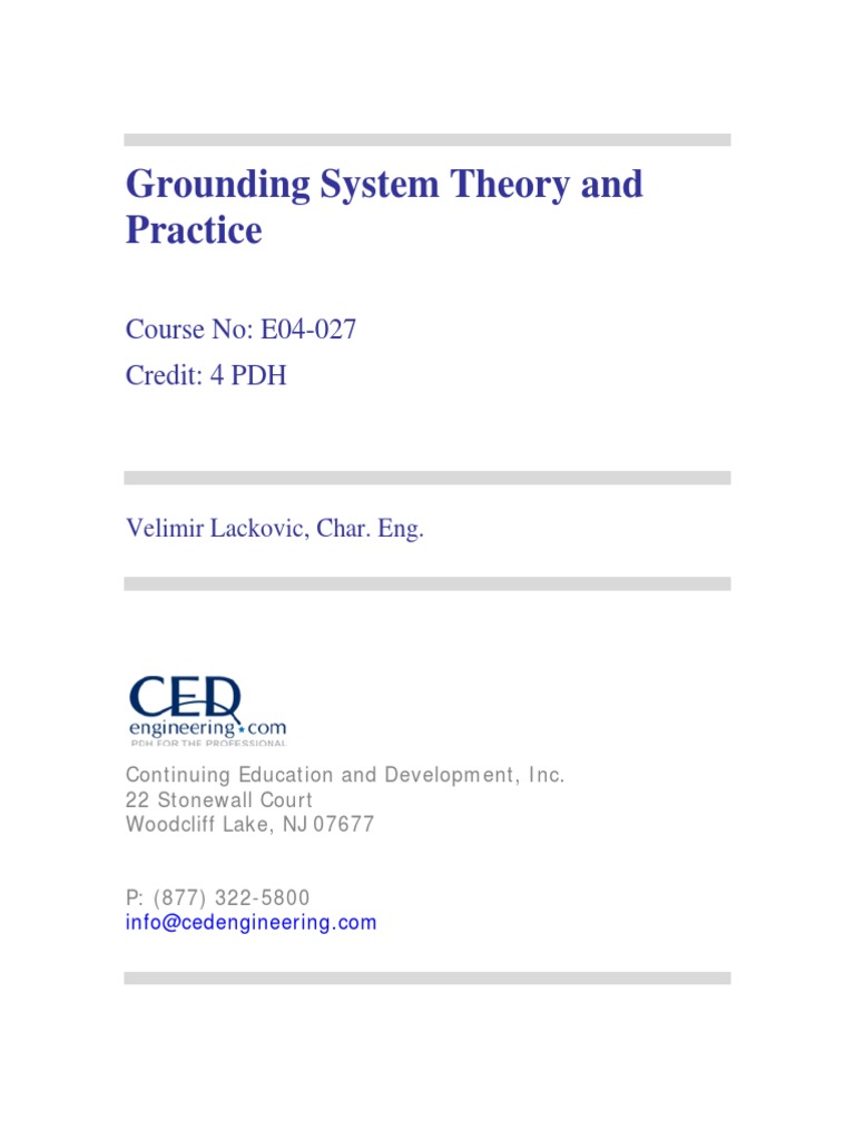 Grounding System Theory Overview | PDF | Transformer | Capacitor