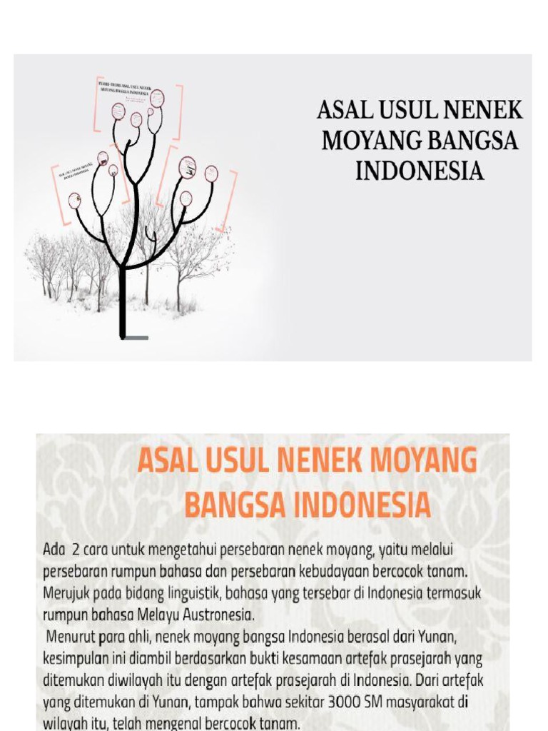 Asal Usul Nenek Moyang Bangsa Indonesia | PDF