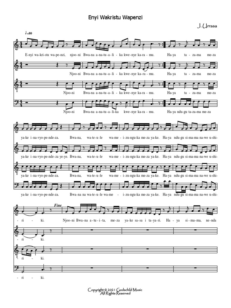 Enyi Wakristu Wapenzi | PDF