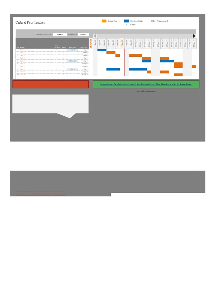 Excel Critical Path Tracker | PDF | Microsoft Excel | Computing