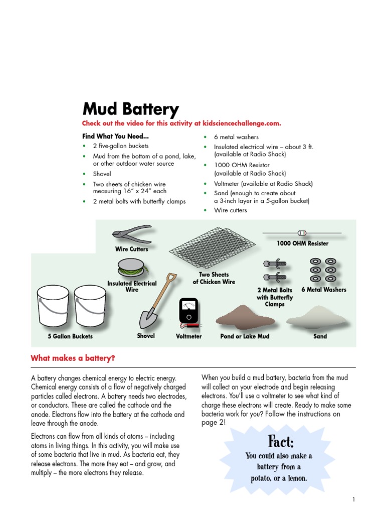 7build Your Own Mud Battery | PDF | Anode | Electrode