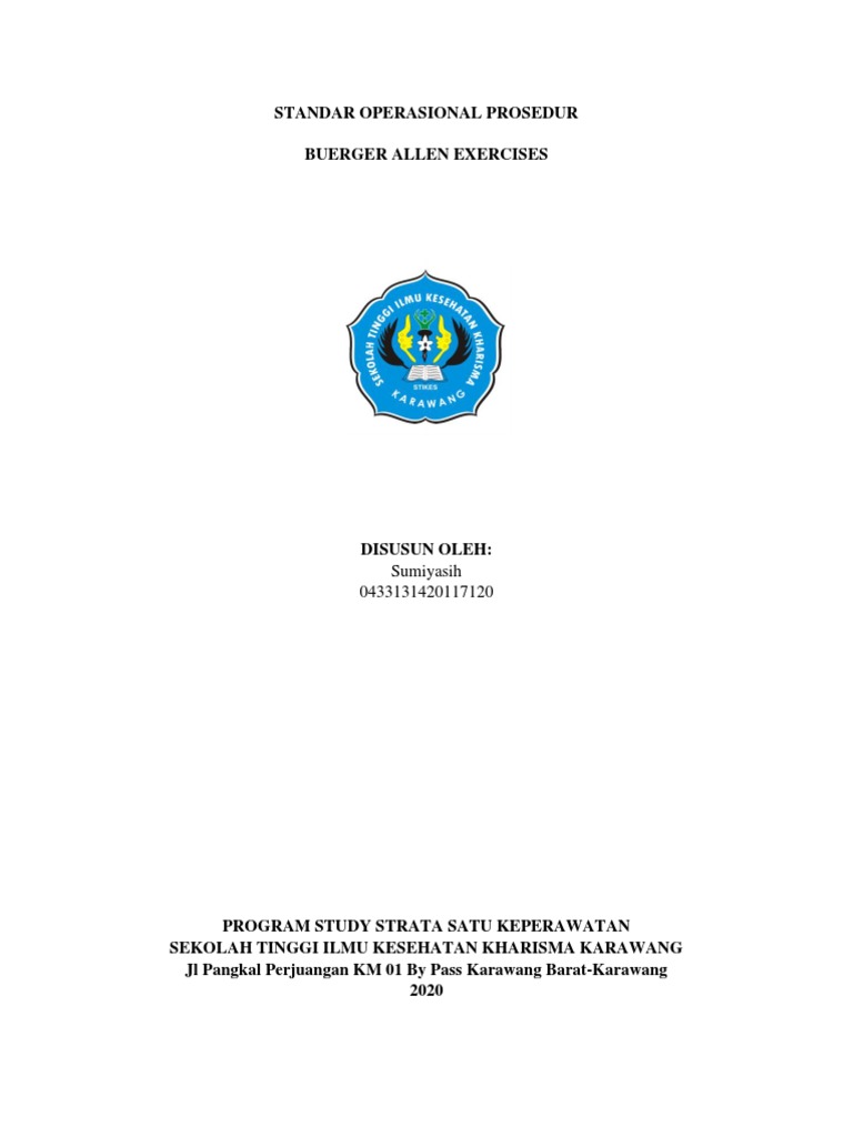 Sumiyasih SOP Buerger Allen Exercises | PDF