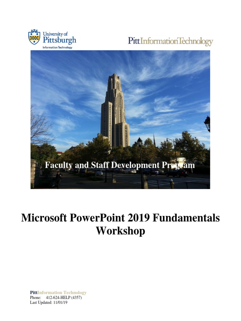 Microsoft PowerPoint 2019 Fundamentals | PDF | Page Layout | Microsoft ...