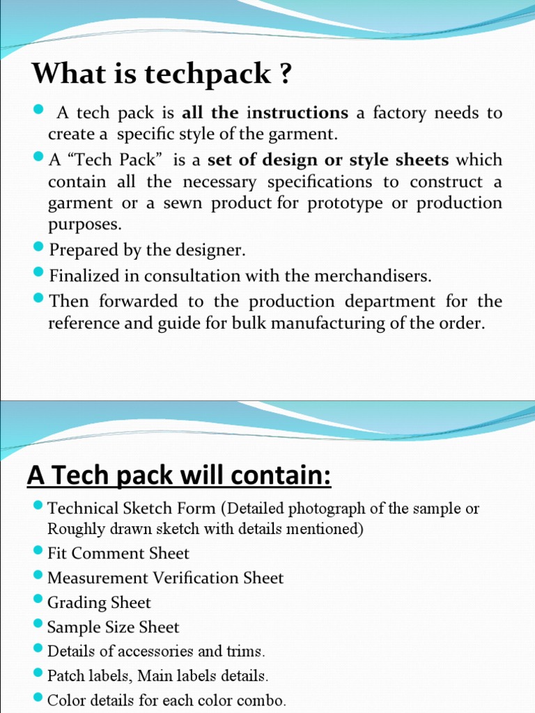 Understanding Tech Packs in Garment Production | PDF | Clothing | Economies