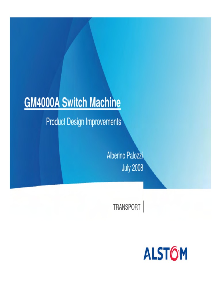 Product Design Improvements - ALSTOM Signaling Inc. | PDF ...