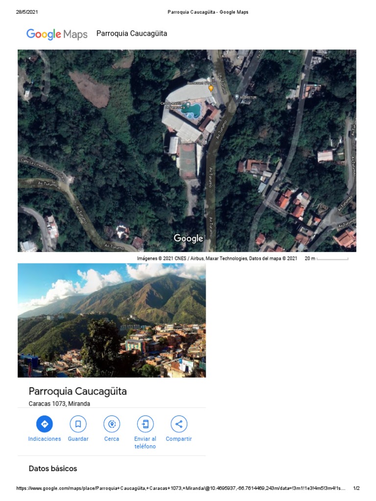 Mapa de Parroquia Caucagüita, Caracas | PDF | Ciencia y matemáticas