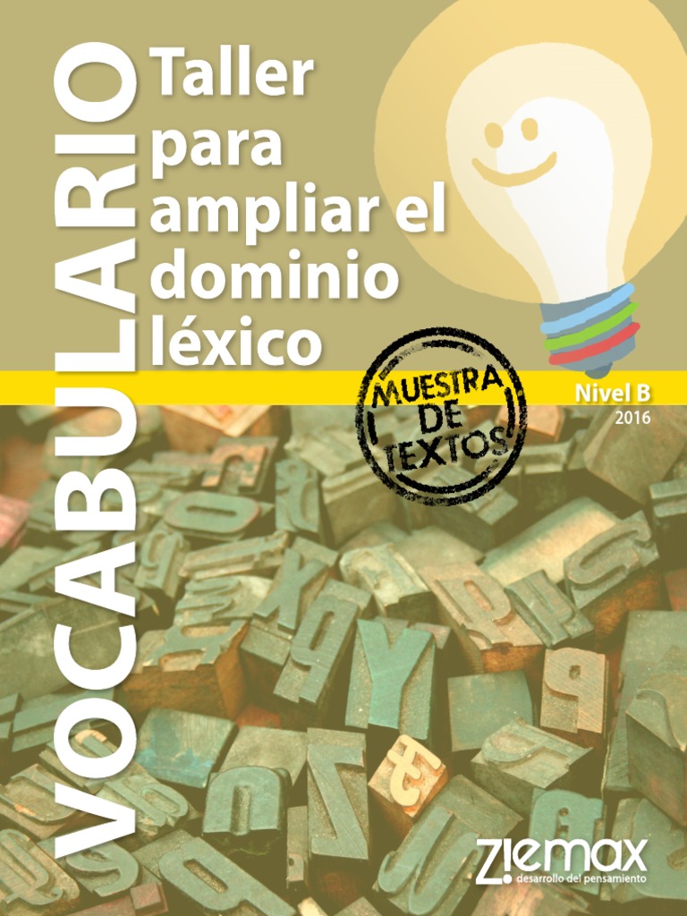 2 VOCABULARIO, Taller para Ampliar El Dominio Léxico - Nivel B | PDF ...