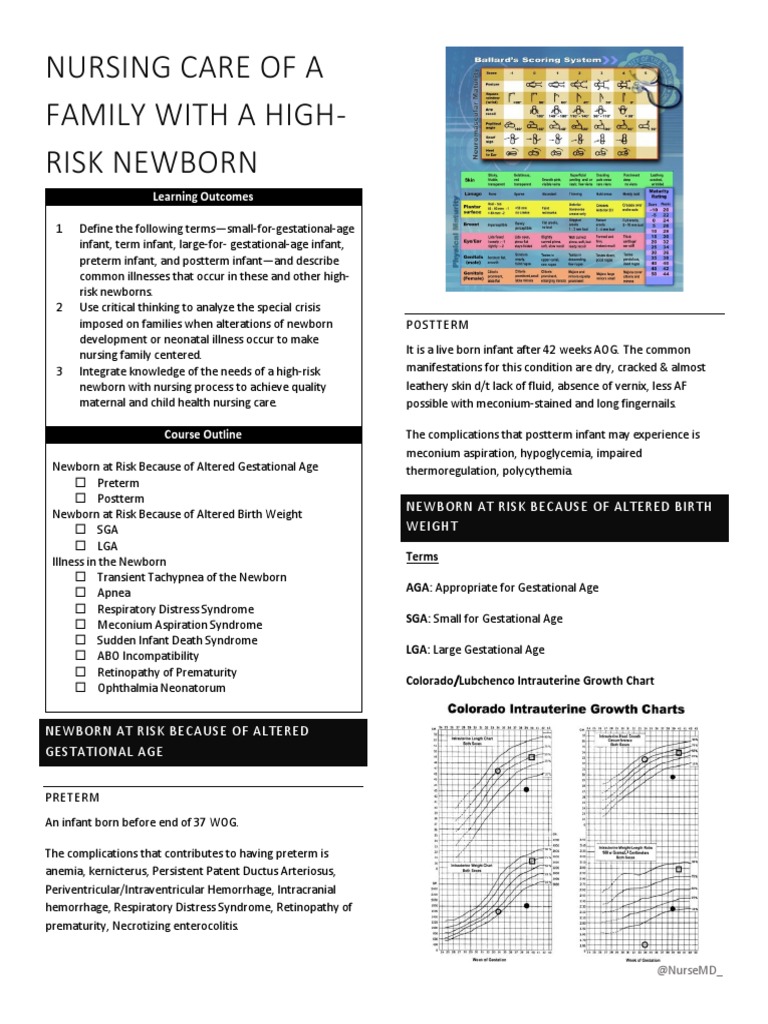 High Risk Newborn | PDF | Low Birth Weight | Preterm Birth