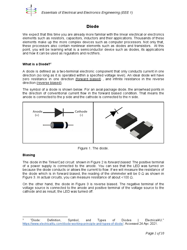 Diode: What Is A Diode? | PDF | Rectifier | Diode