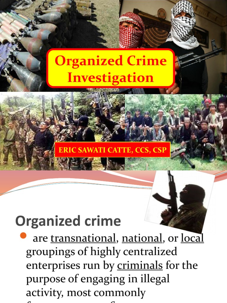 Organized Crime Investigation-1 | PDF | Prostitution | Money Laundering