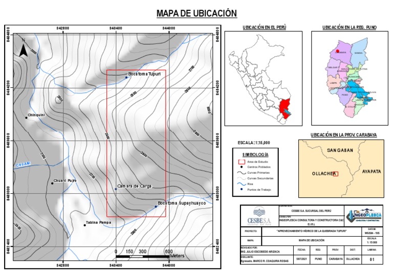 Mapa de Ubicacion San Gaban | PDF