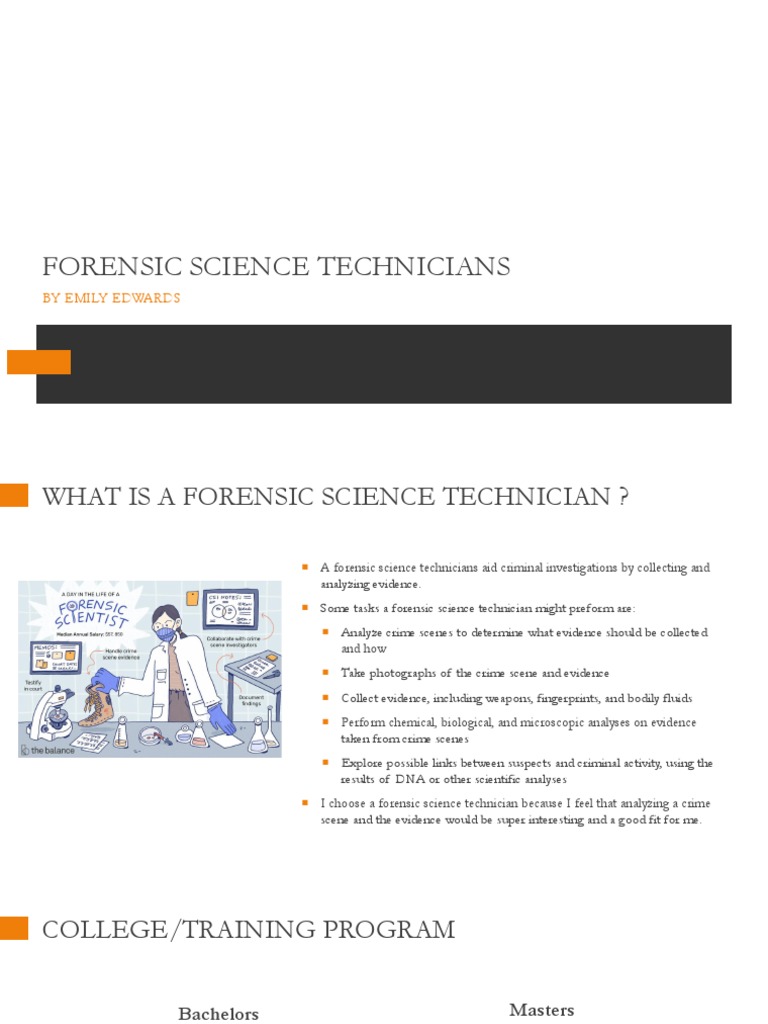 Forensic Science Technicians | PDF | Crime Scene | Forensic Science