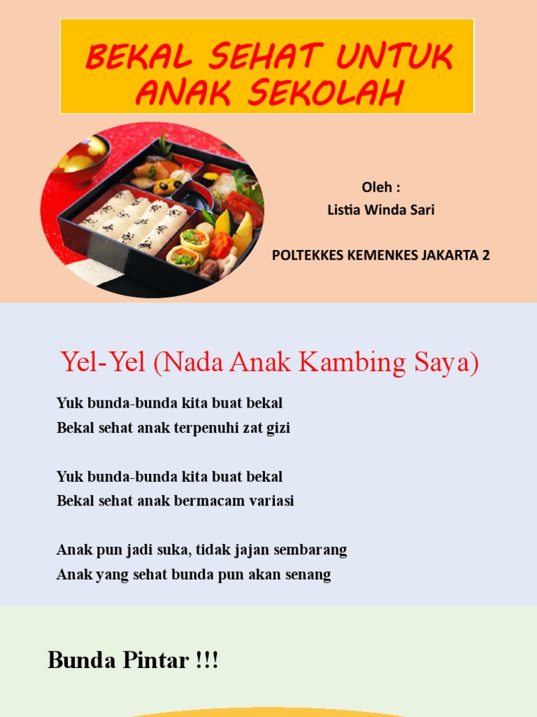 Bekal Sehat Anak Sekolah | PDF