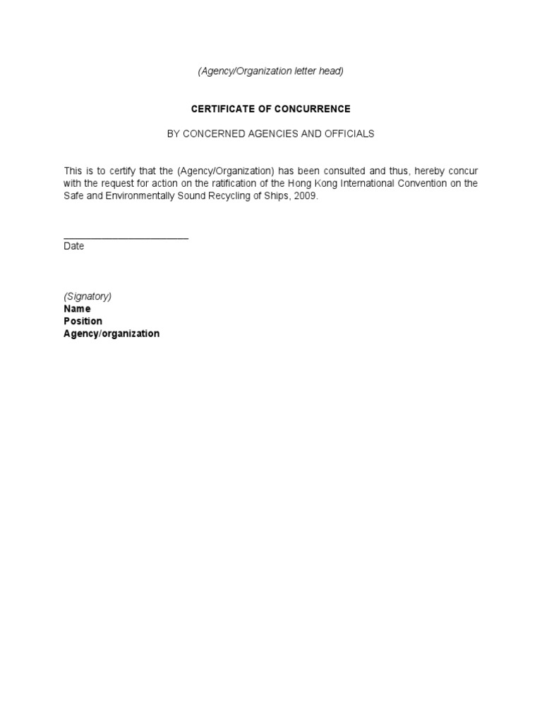 Certificate of Concurrence | PDF
