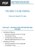 CÔNG THỨC TÍN HIỆU VÀ HỆ THỐNG | PDF