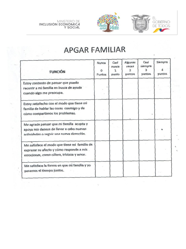 Apgar Familiar | PDF