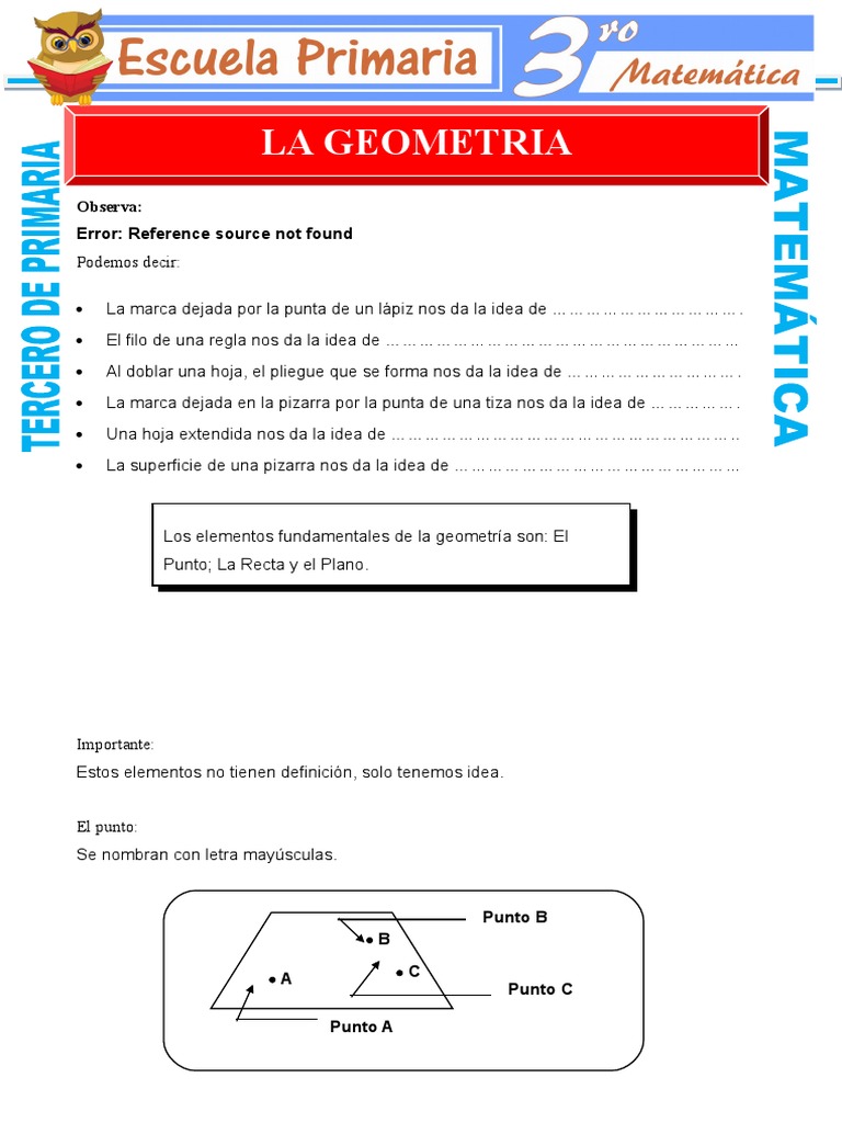 La Geometria para Tercero de Primaria | PDF | Geometría | Matemáticas