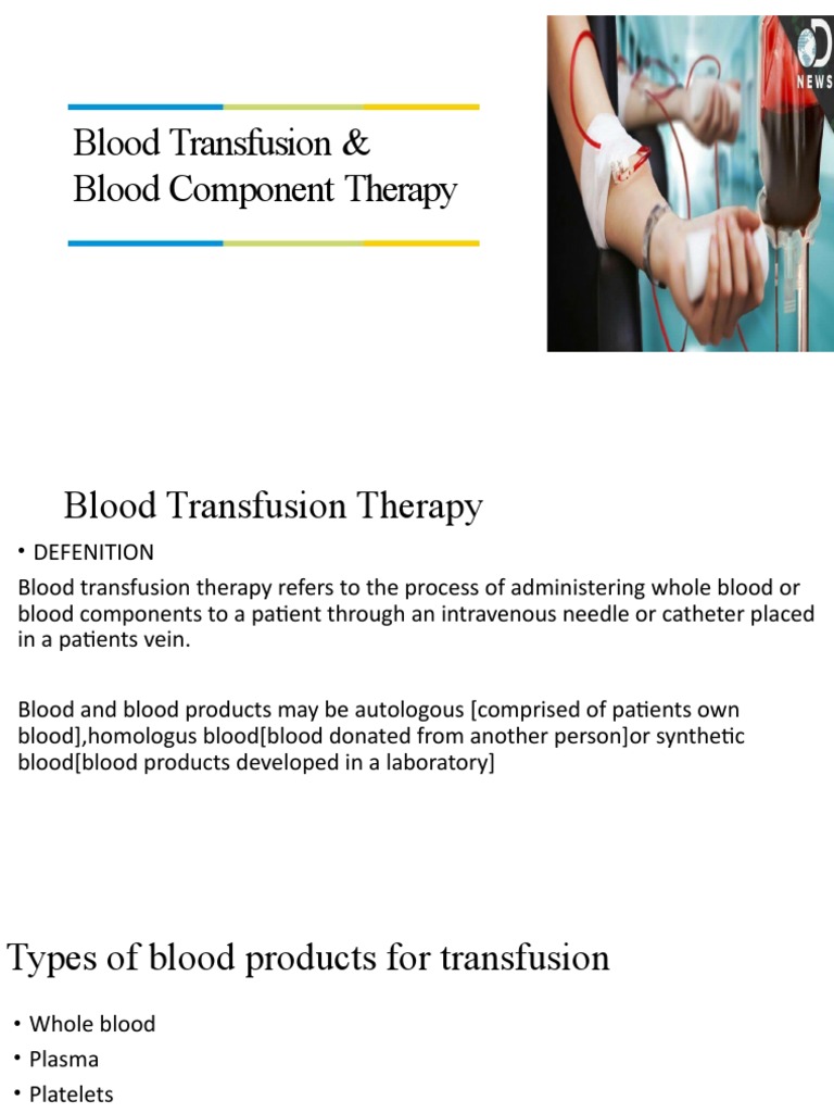 Blood Transfusion Therapy | PDF | Blood Transfusion | Coagulation