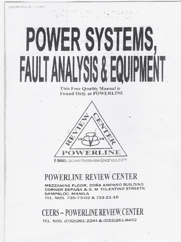 Power System Fault Analysis And Equipment Download Free Pdf