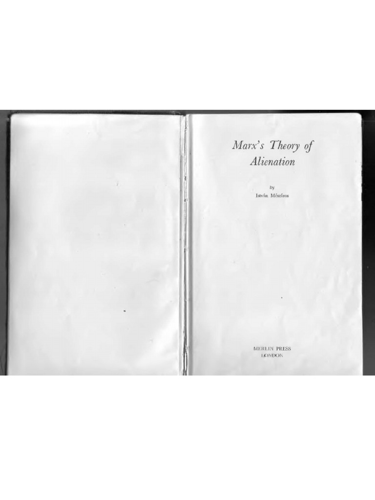 Marx's Theory of Alienation | PDF