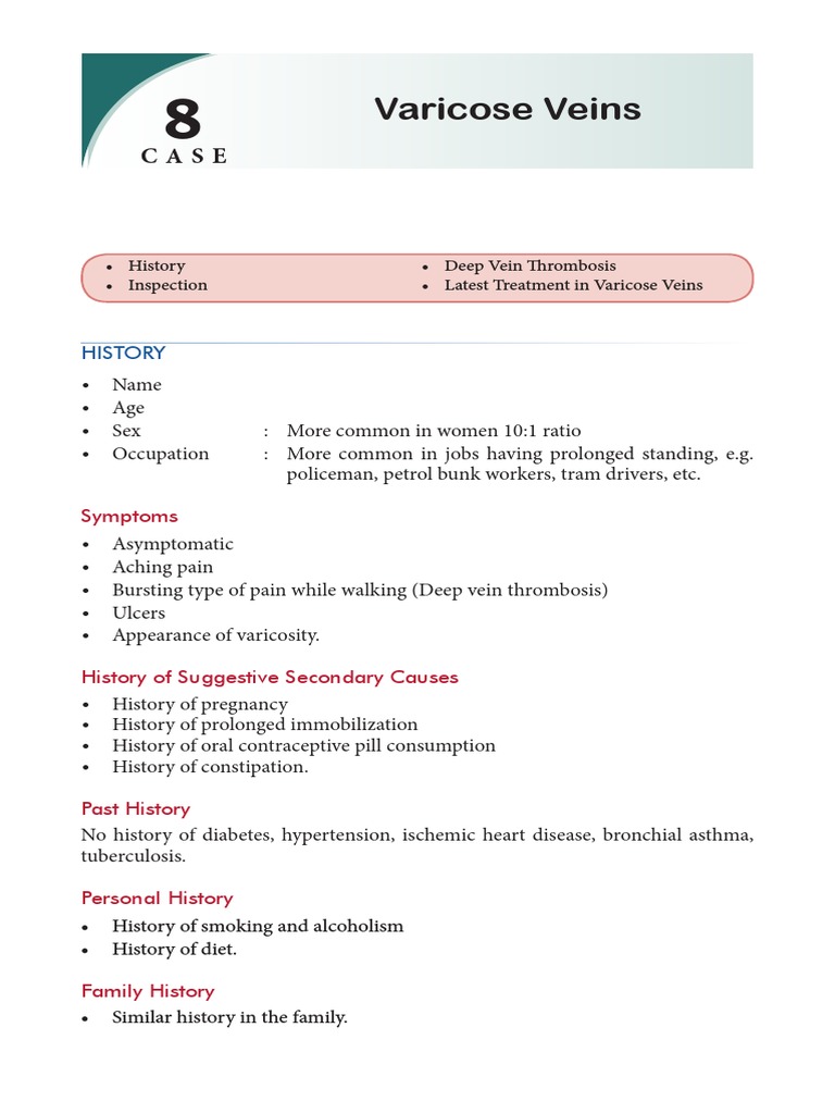 Varicose Veins | Download Free PDF | Vein | Varicose Veins