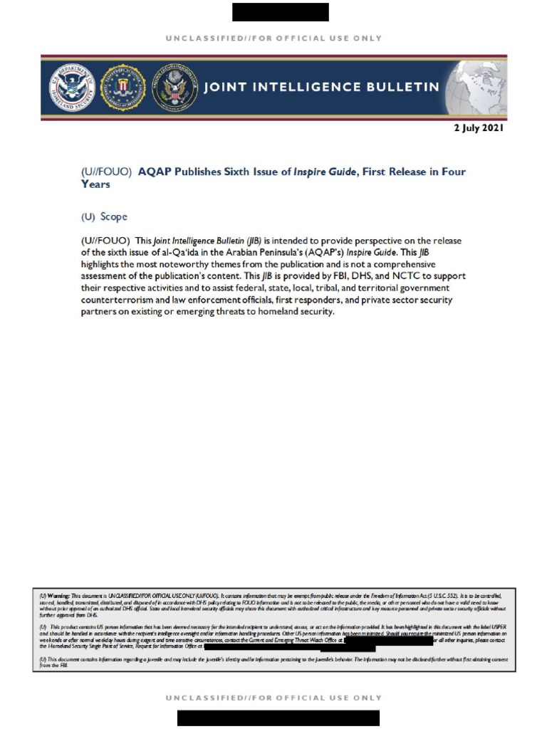 AQAP Inspire Guide: Attack Strategies | PDF | Improvised Explosive ...