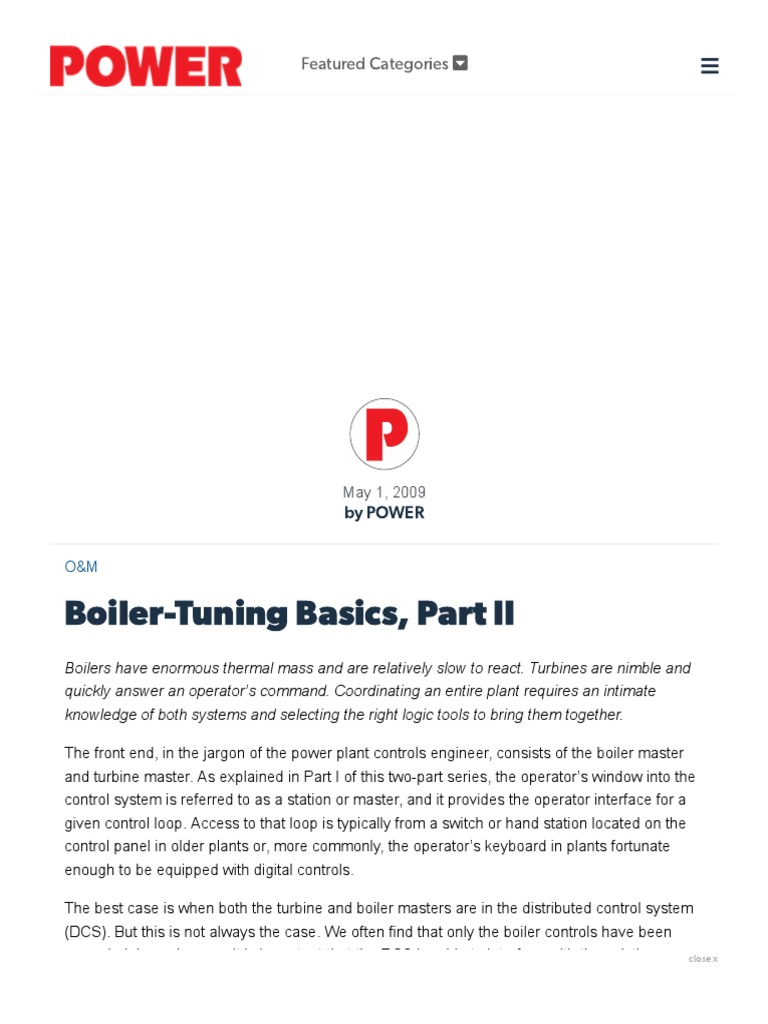 Boiler Tuning and Control Modes Explained | PDF | Boiler | Furnace