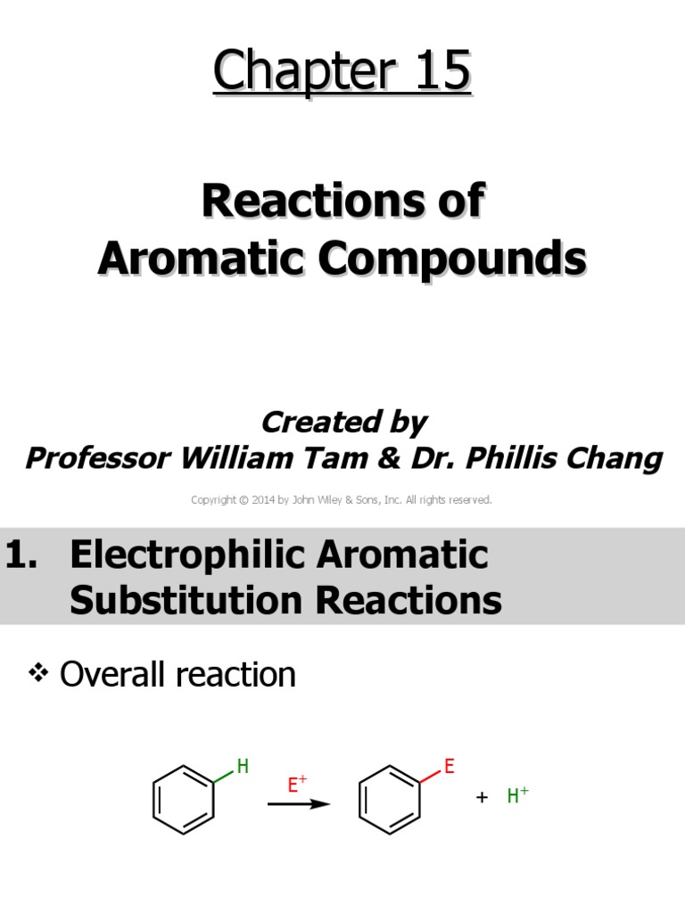 Reactions of Ar - Compds.21 | PDF | Organic Chemistry | Chemistry