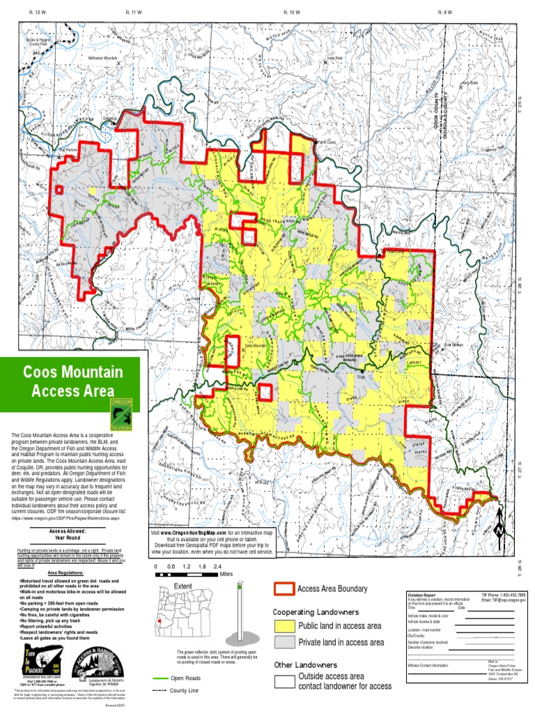 Coos Mountain Access Area | PDF