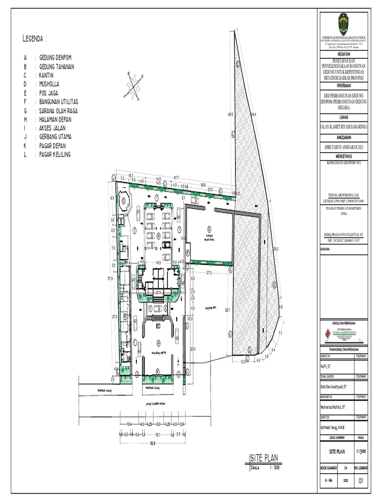 Pembangunan Gedung Denpom Kaltim | PDF