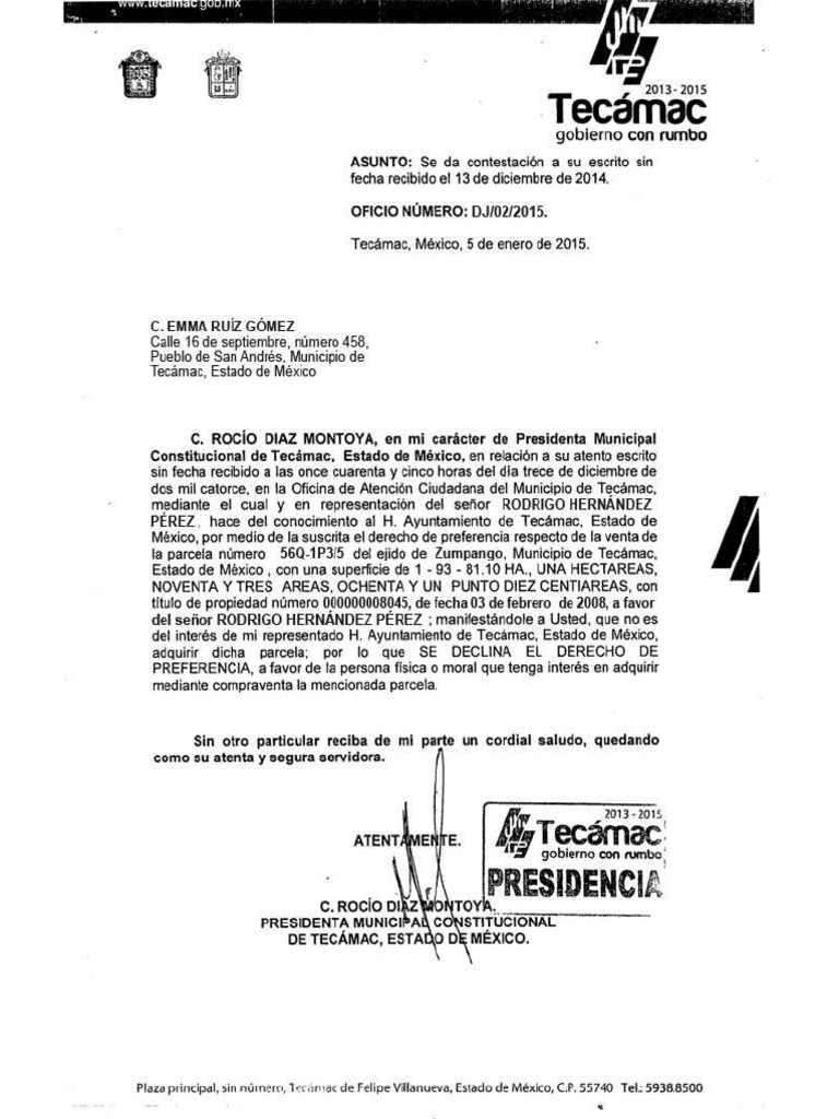 Notificacion de Autoridad | PDF