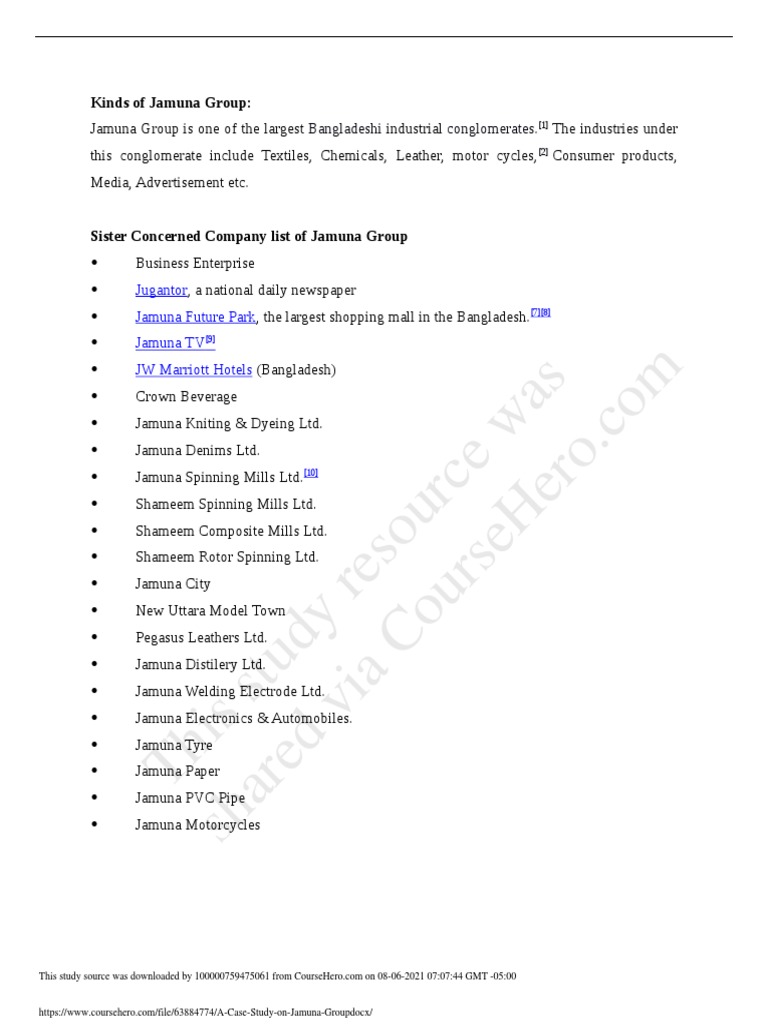 This Study Resource Was: Kinds of Jamuna Group | PDF | Innovation ...