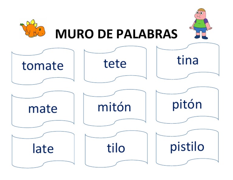 Palabras Con La Letra T