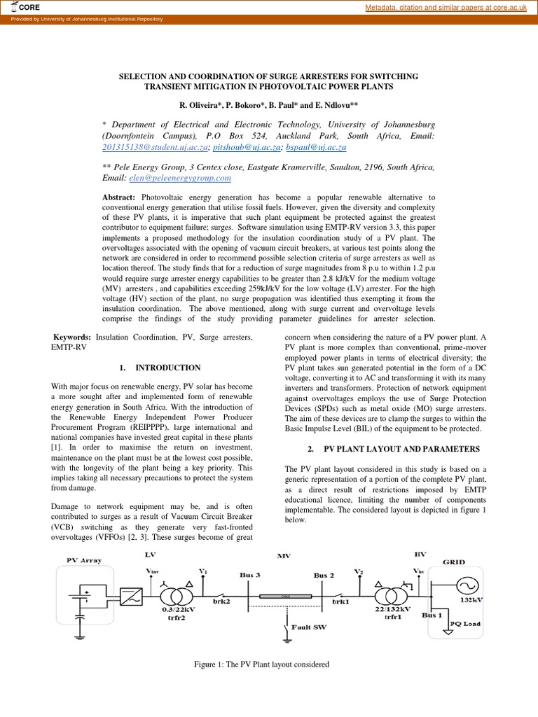 Department of Electrical and Electronic Technology, University of ...