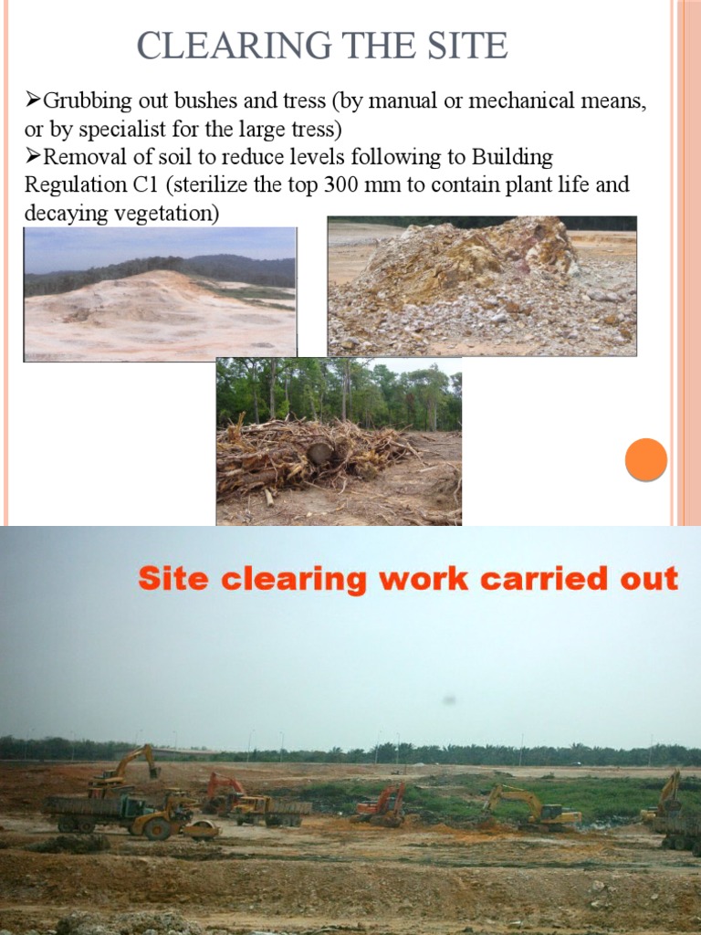 Clearing The Site | PDF | Length | Building Technology