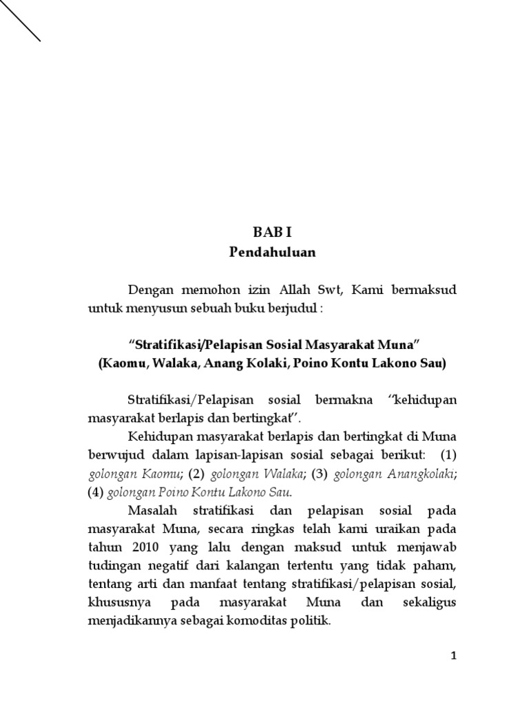 Stratifikasi Masyarakat Muna | PDF | Politik | Sejarah