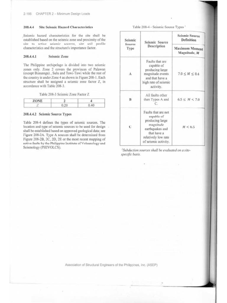A. Seismic Zone & Seismic Source Type | PDF