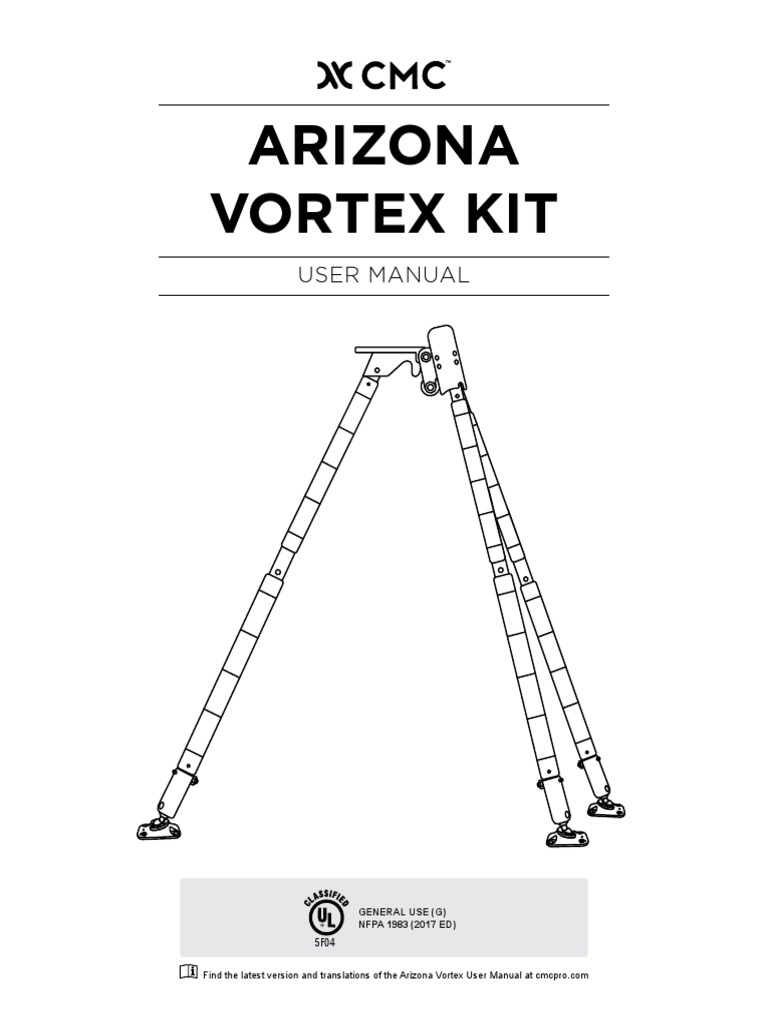 Arizona Vortex Kit: User Manual | PDF | Force | Rope