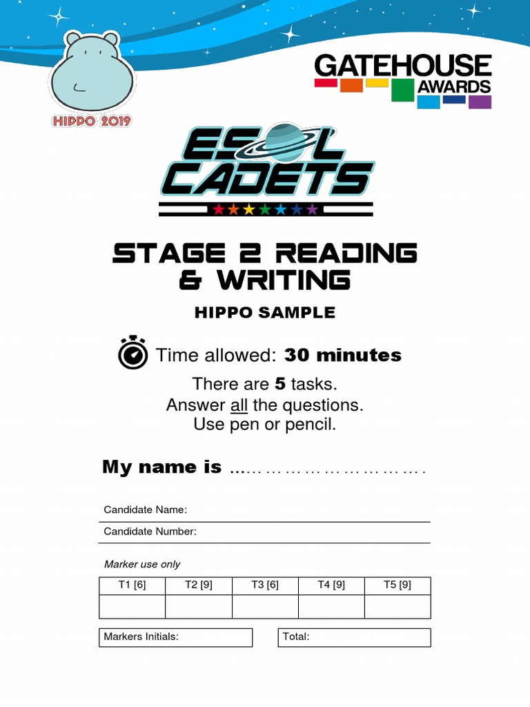 Hippo Stage 2 Writing Sample | PDF