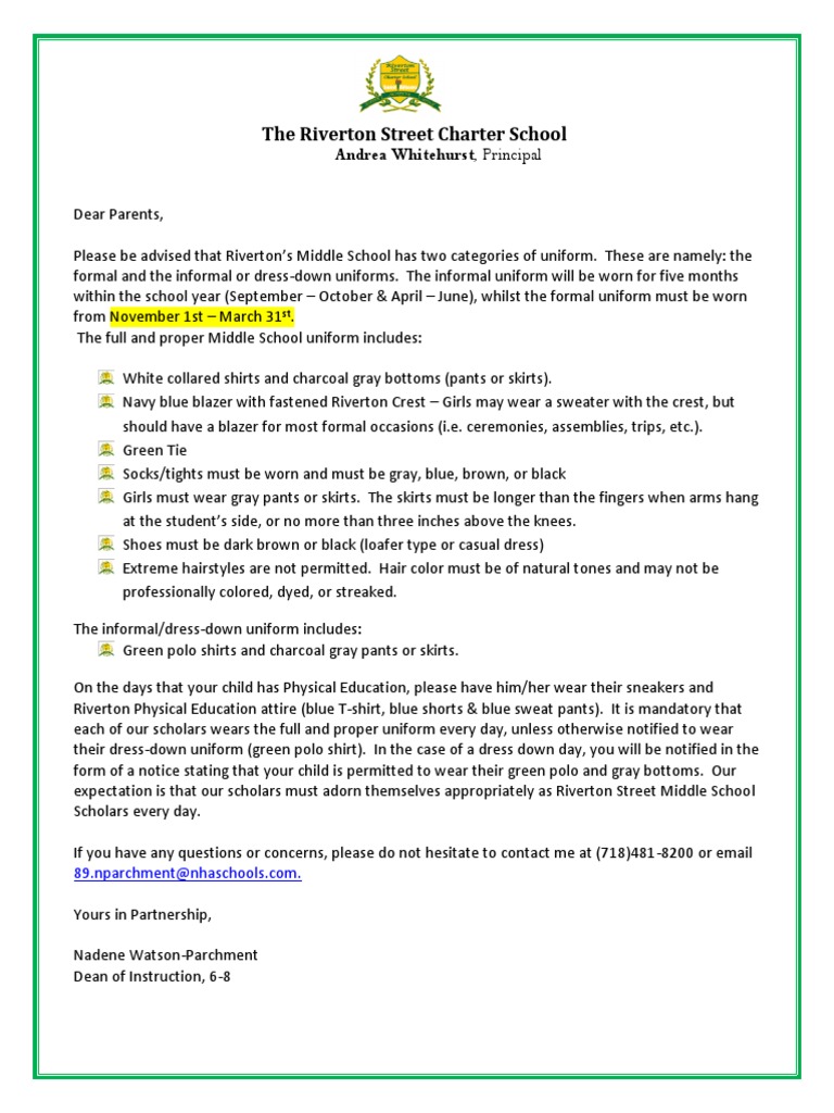 Uniform Letter With New Letterhead | PDF