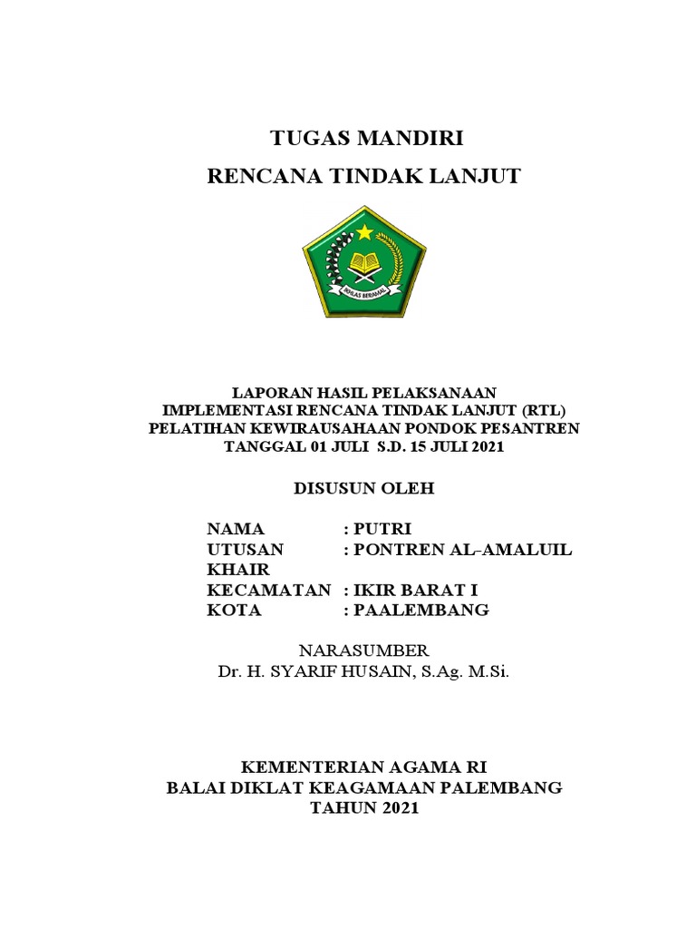 Contoh Form RTL | PDF