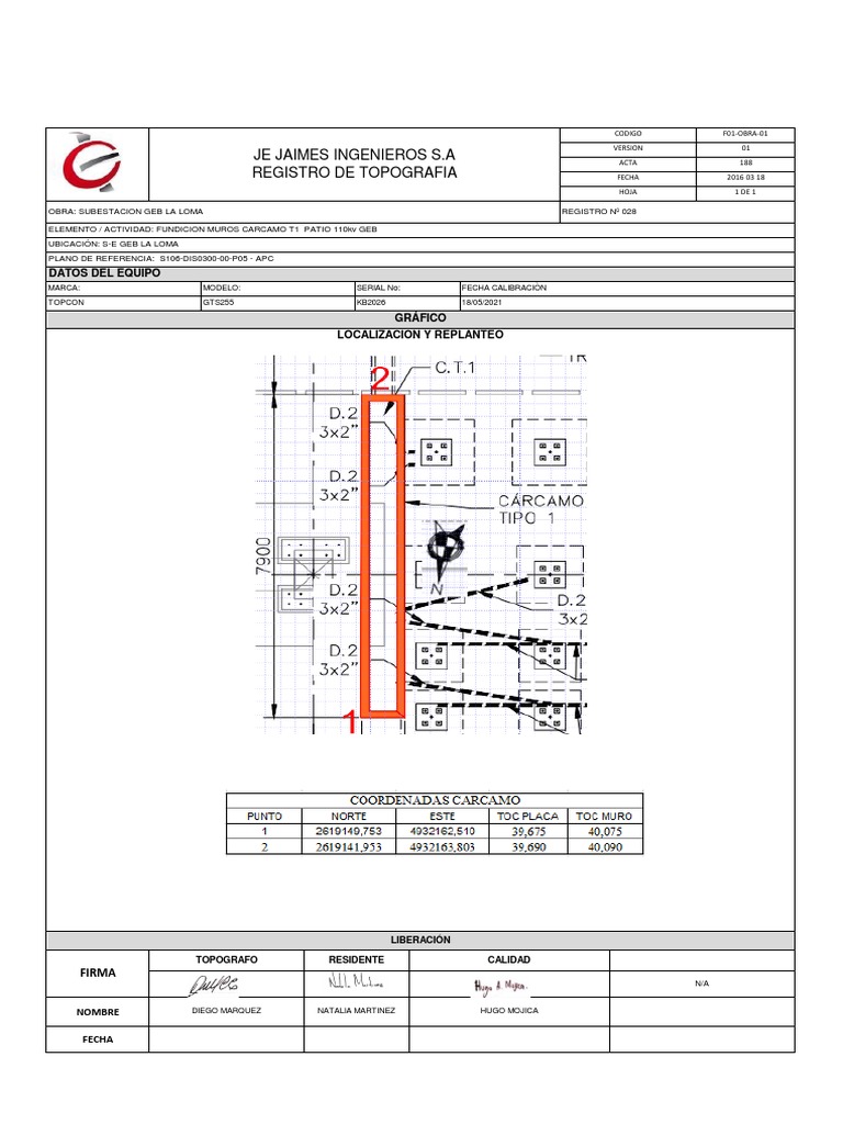 f028 Fundicion Muros Carcamo T 1 Patio Geb | PDF