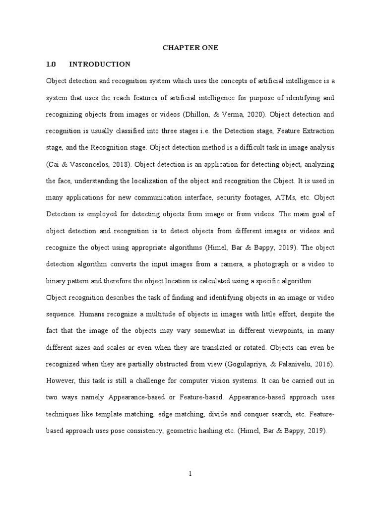 Object Detection and Recognition System (Using TensorFlow) | PDF | Deep ...