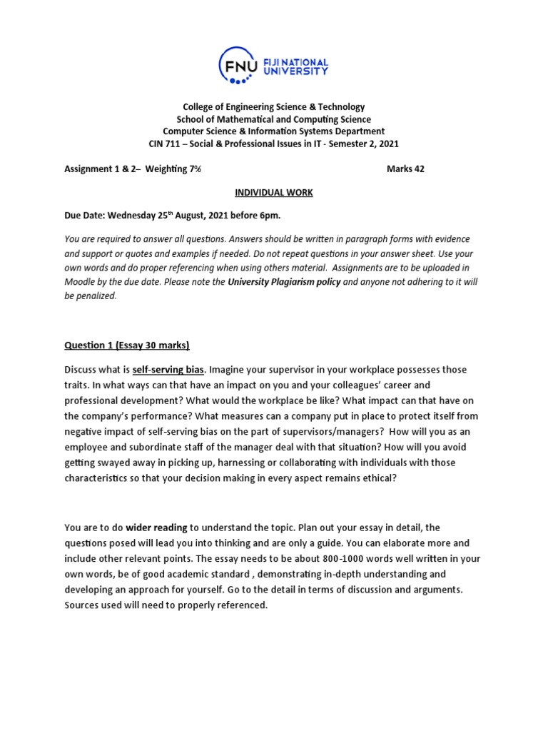 Assignment 1 Sem 2 2021 | PDF | Artificial Intelligence | Intelligence (AI) & Semantics