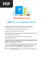12th Grade Vocabulary List | PDF