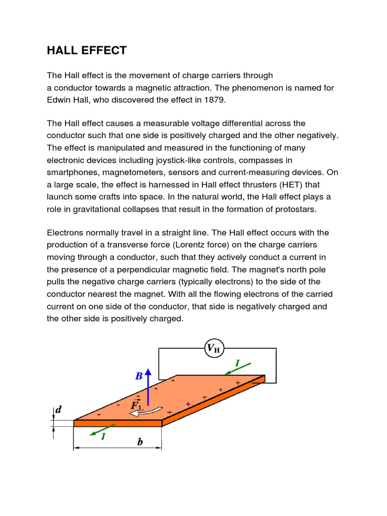Understanding the Hall Effect and Continuity Equation | PDF | Science ...