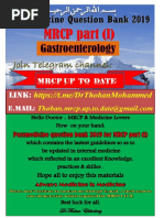 Part 1 Sample Questions MRCP | PDF | Myocardial Infarction | Hepatitis