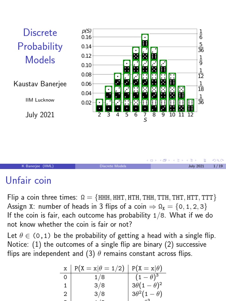 Discrete Probability Models | PDF | Poisson Distribution | Teaching ...