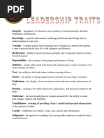 USMC Leadership Traits: JJ DID TIE BUCKLE | PDF | Courage | Leadership